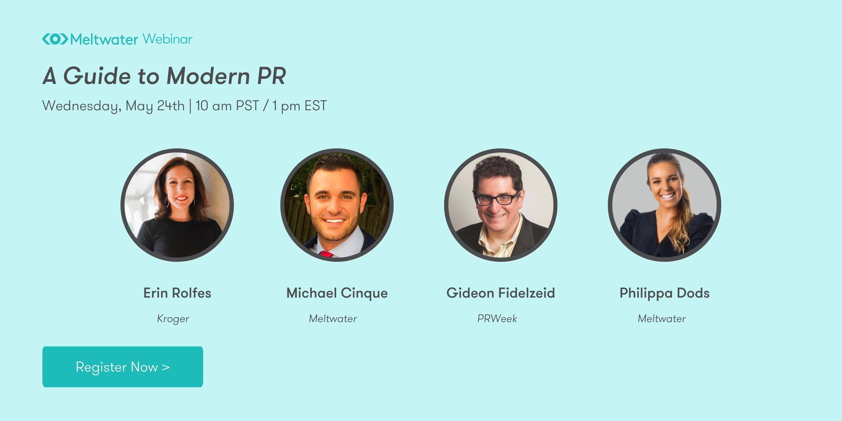 Meltwater Webinar: A Guide to Modern PR